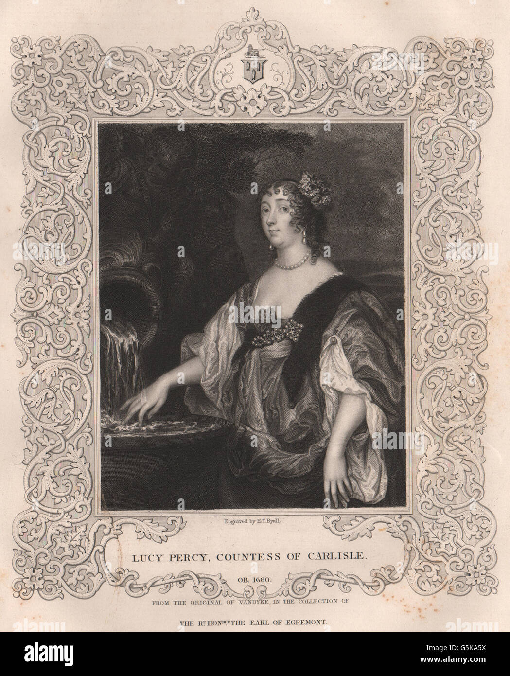 BRITISH HISTORY: Lucy Percy, Countess of Carlisle. TALLIS, antique ...