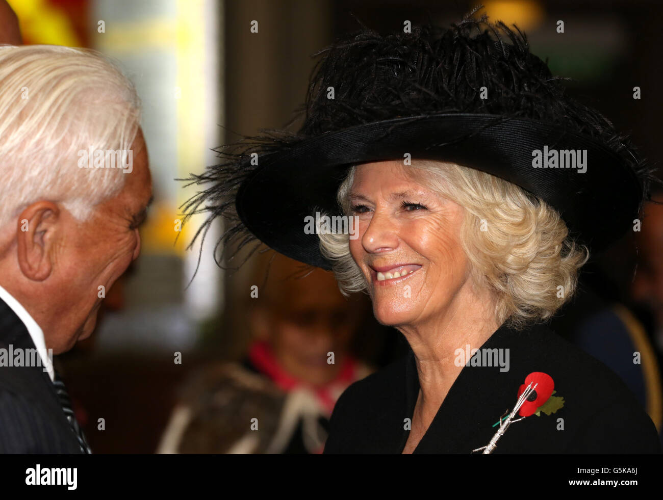 The Duchess of Cornwall is greeted with a traditional Maori hongi by ...