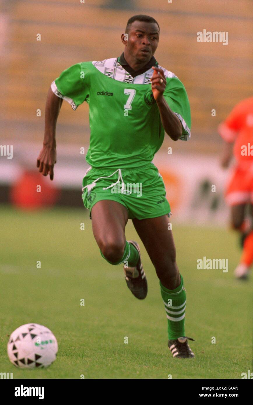 Soccer - Nigeria. George Finidi, Nigeria Stock Photo - Alamy