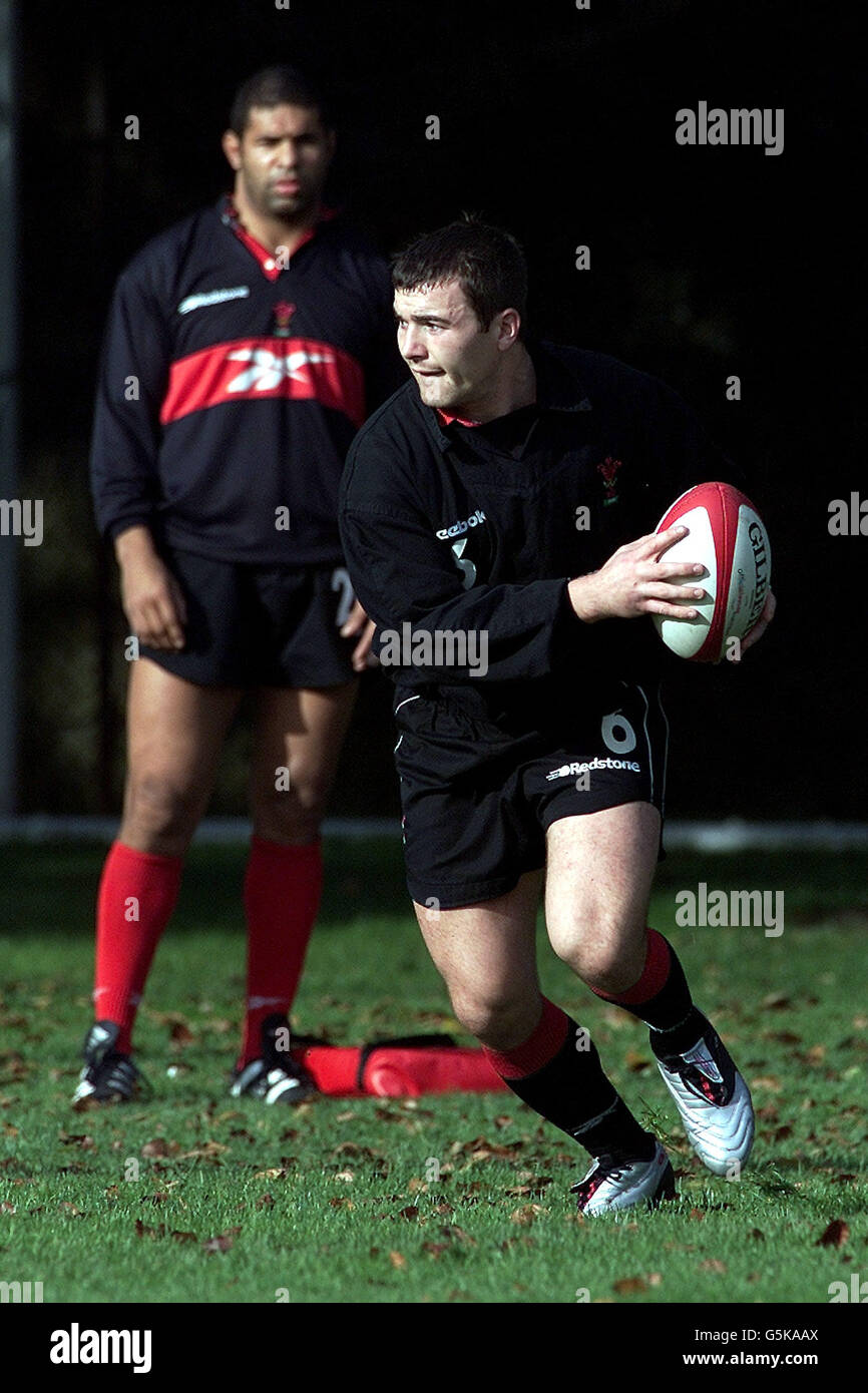 Wales - Iestyn Harris during the training session at the Sophia Gardens ...