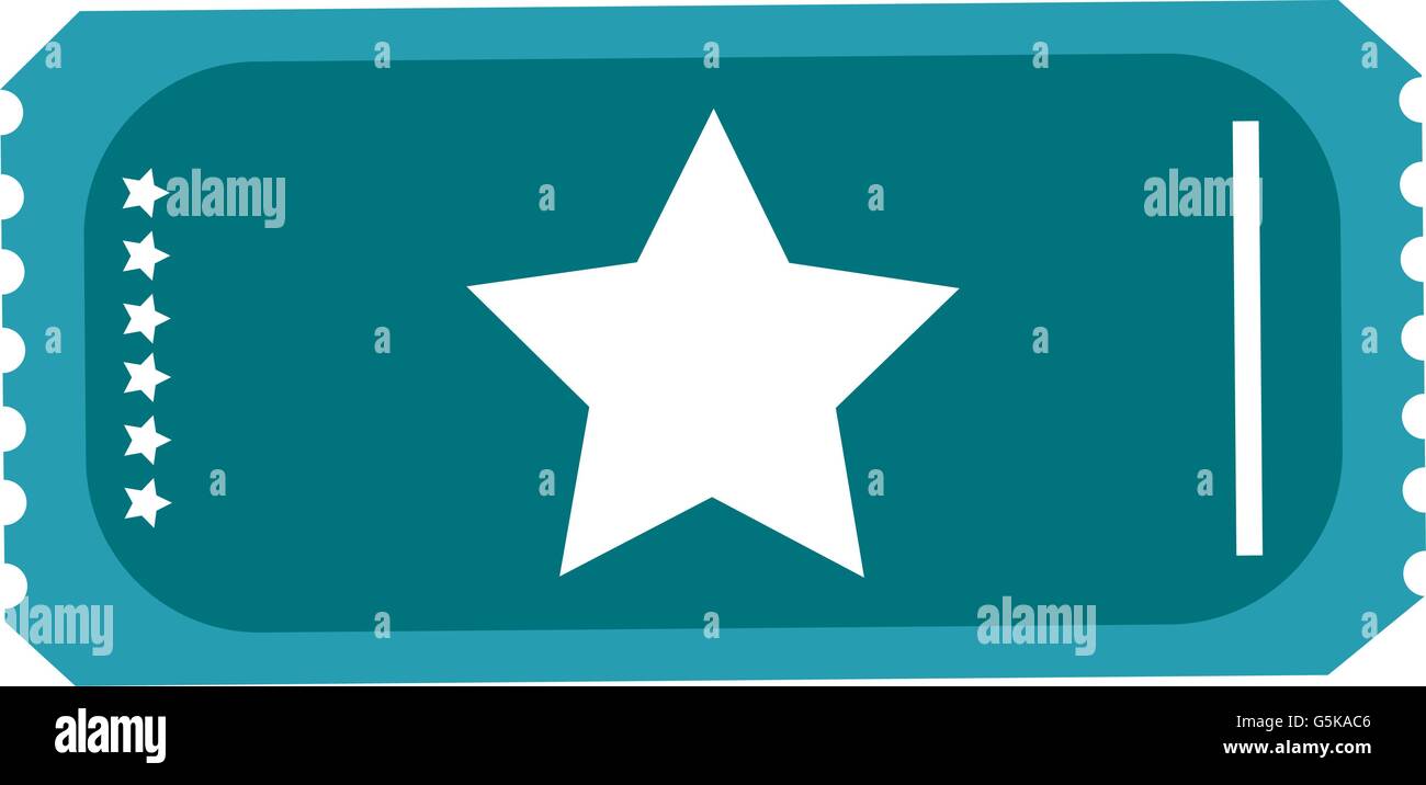 star movie ticket , vector illustration Stock Vector Image & Art - Alamy