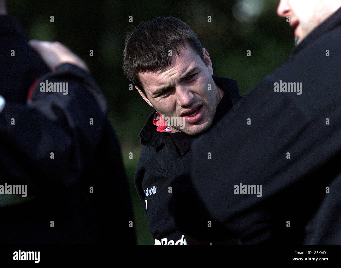 Wales - Iestyn Harris during the training session at Sophia Gardens ...