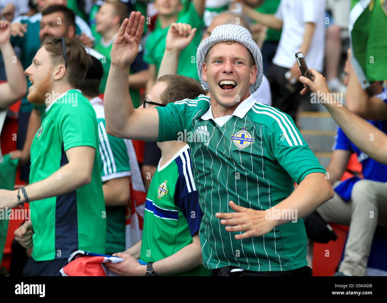 Northern Ireland fans continue to celebrate despite defeat well after ...