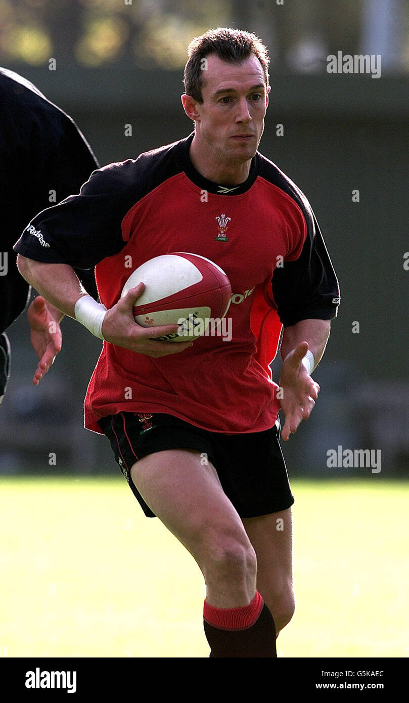 Wales - Rob Howley during the training session at the Sophia Gardens ...