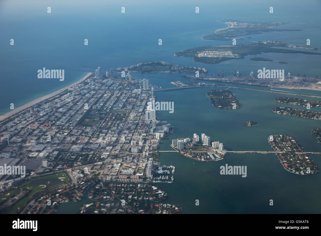 Aerial shot miami florida skyline hi-res stock photography and images ...