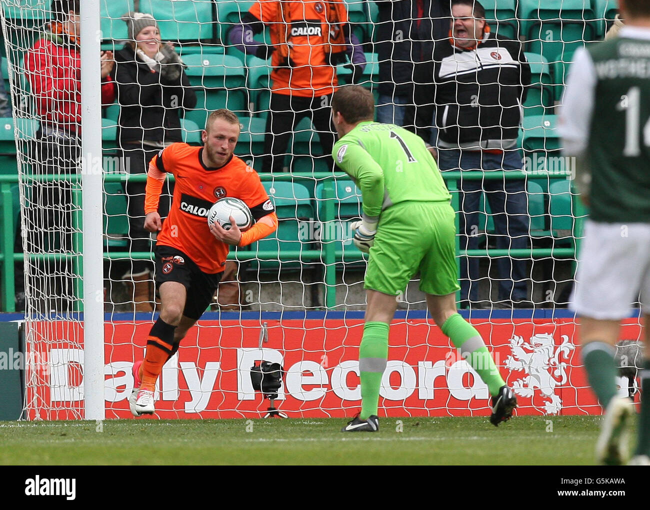 Dundee United's Gary Mackay-Steven celebrates scoring during the ...