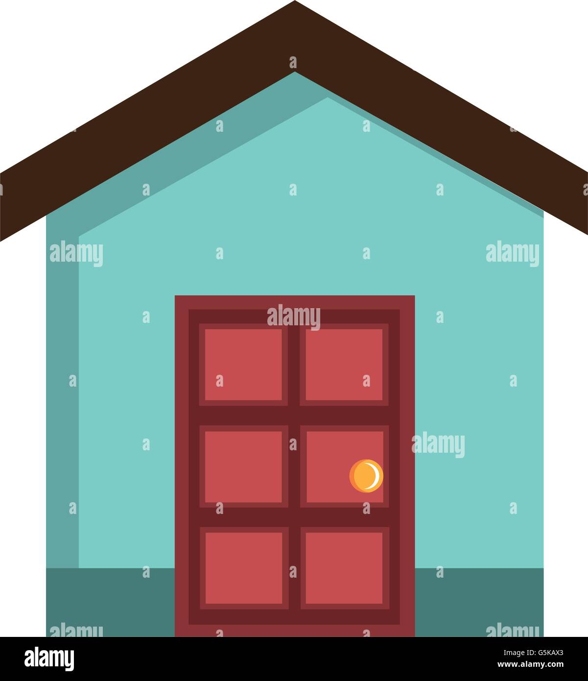 colorful house front view,vector graphic Stock Vector Image & Art - Alamy