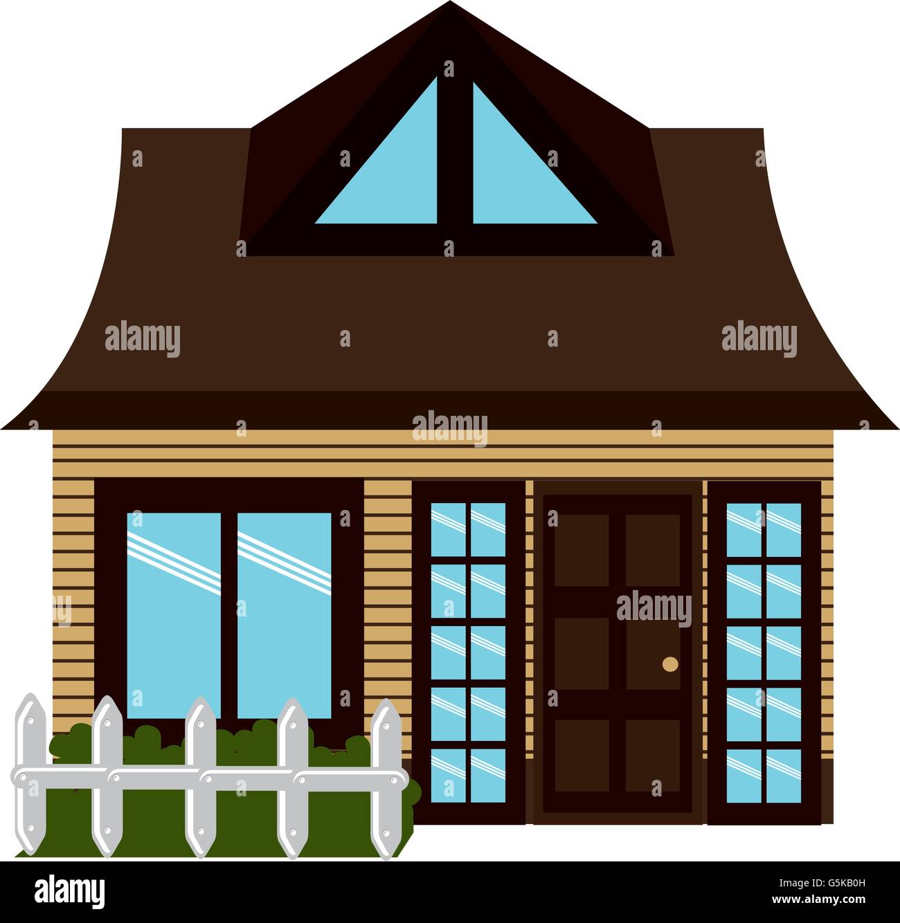colorful house front view,vector graphic Stock Vector Image & Art - Alamy