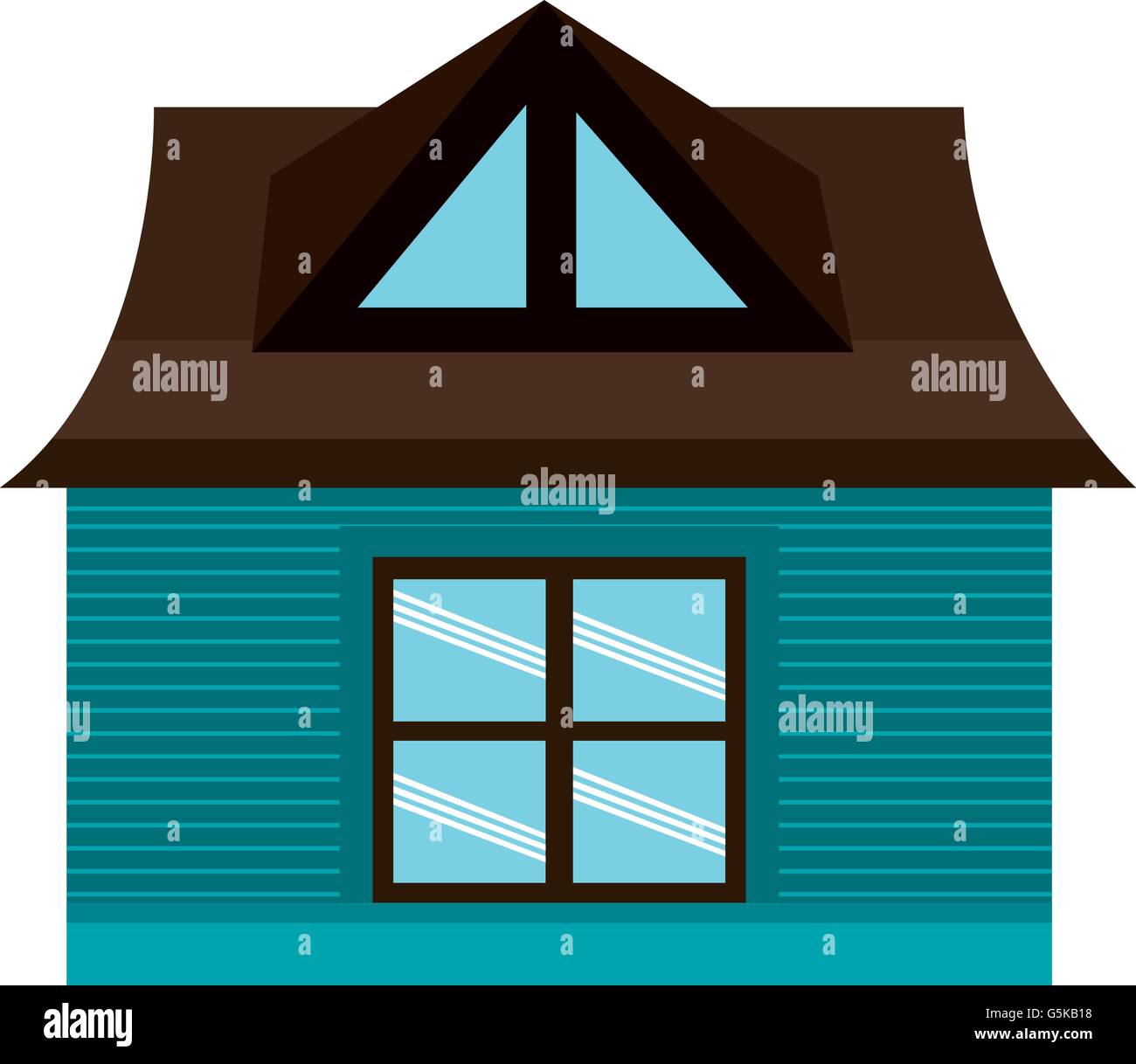 colorful house front view,vector graphic Stock Vector Image & Art - Alamy