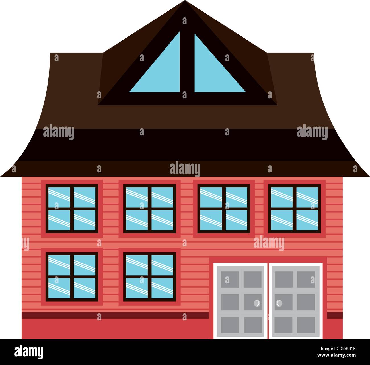 colorful house front view,vector graphic Stock Vector Image & Art - Alamy