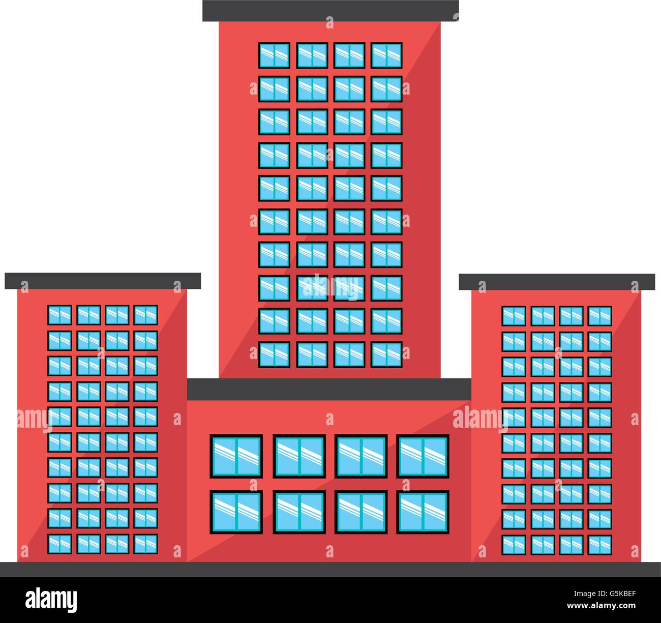 colorful tall building,vector graphic Stock Vector Image & Art - Alamy