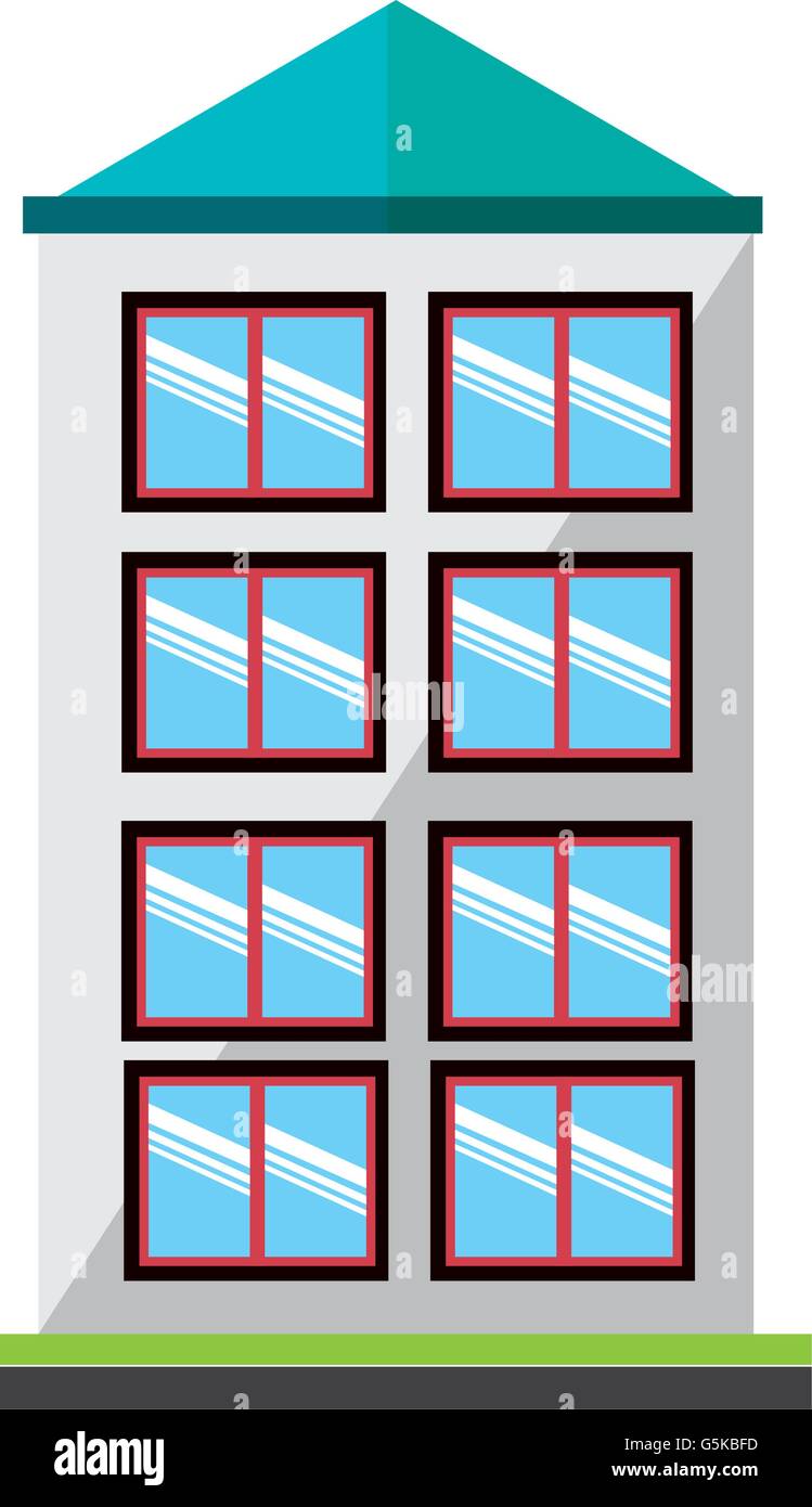 colorful tall building,vector graphic Stock Vector Image & Art - Alamy