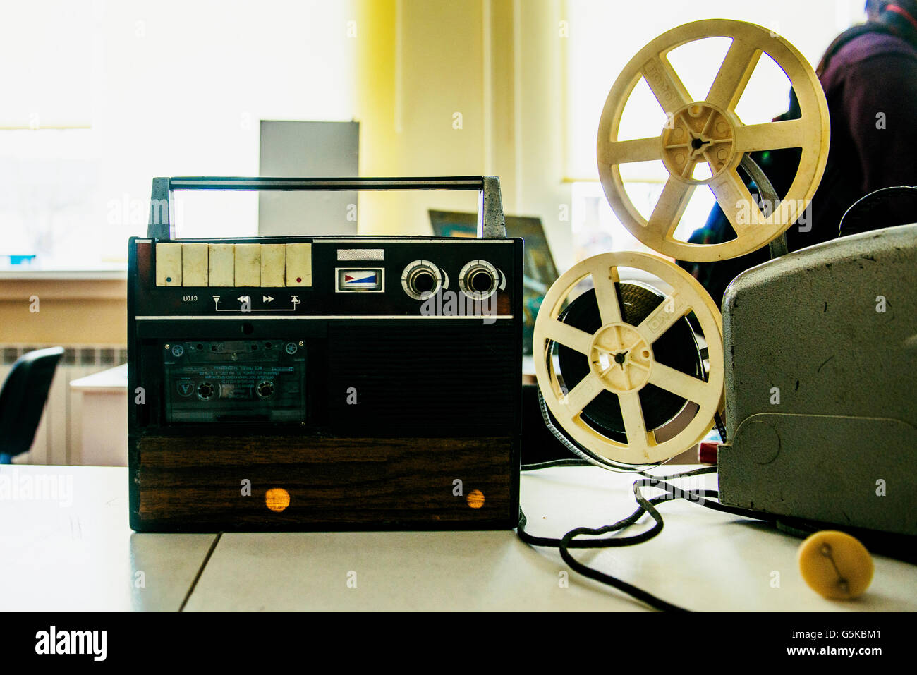 Old fashioned tape player hi-res stock photography and images - Alamy
