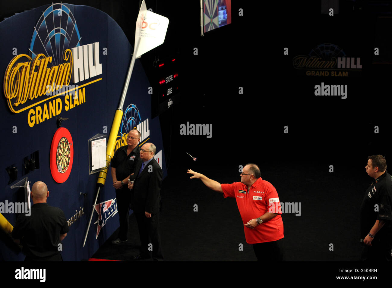 Darts grand slam of darts wolverhampton civic hall hi-res stock ...