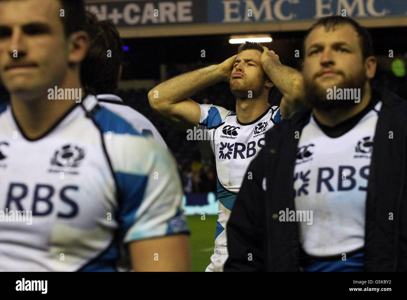 Scotlands tim visser after the emc test match at murrayfield hi-res ...
