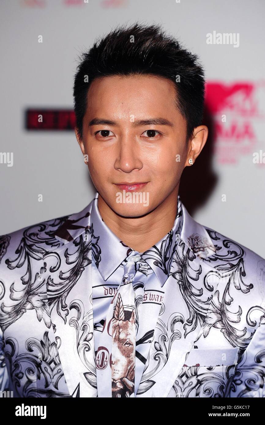 Han Geng arriving for the 2012 MTV Europe Music Awards at the Festhalle ...
