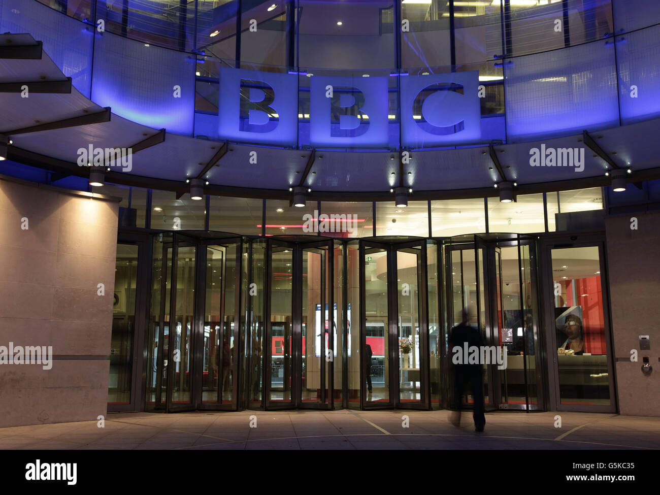 View of the new bbc broadcasting house in central london hi-res stock ...