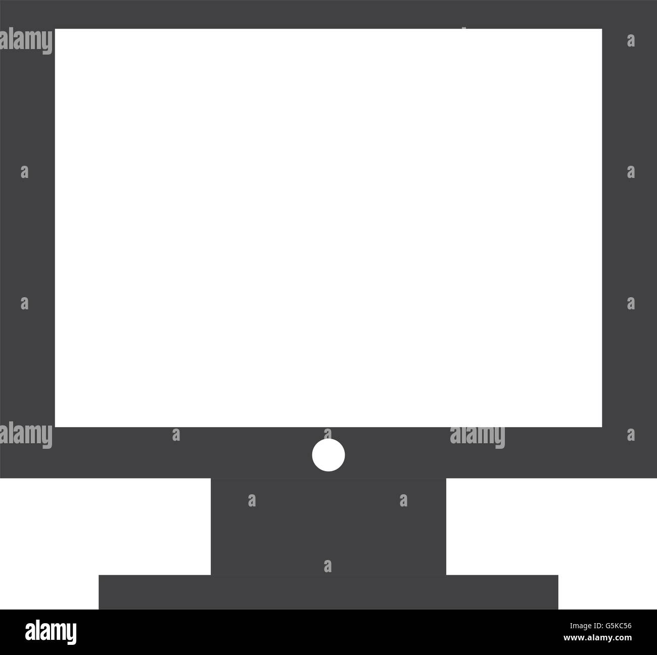 grey computer monitor Stock Vector Image & Art - Alamy