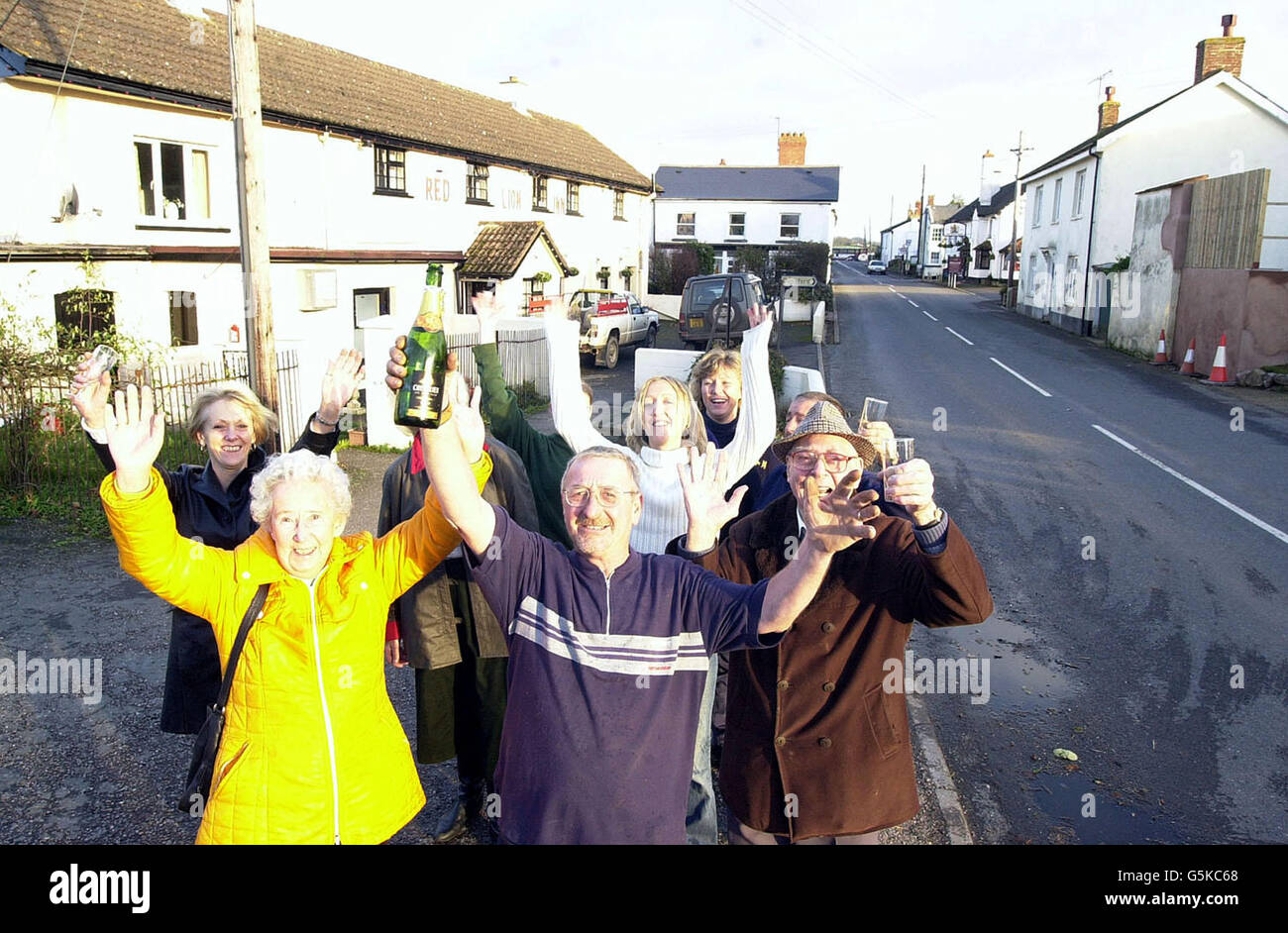 Residents of Tedburn St Mary in Devon celebrate after being named ...