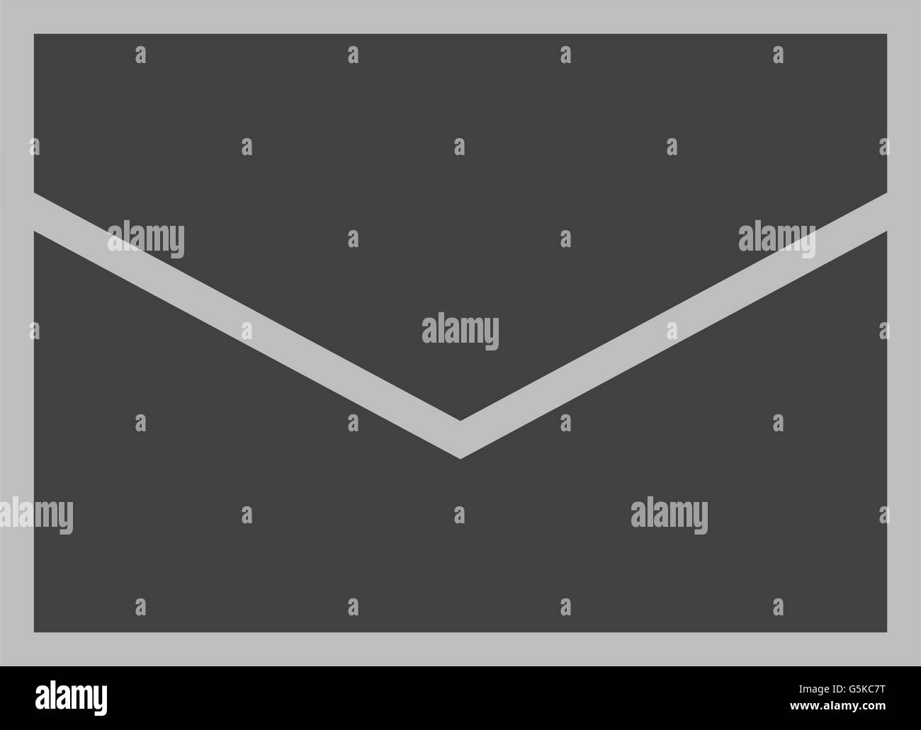 Email symbol grey isolated Stock Vector Images - Alamy