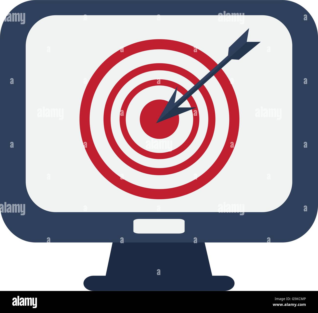 computer monitor with bullseye Stock Vector Image & Art - Alamy