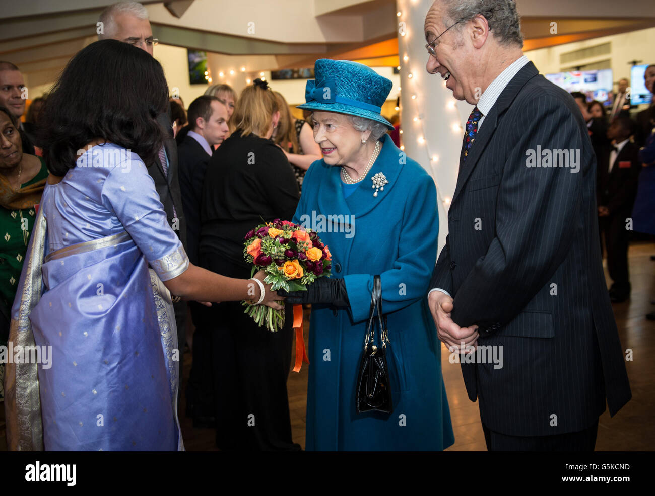Queen Elizabeth II Visits The Royal Commonwealth Society Stock Photo ...
