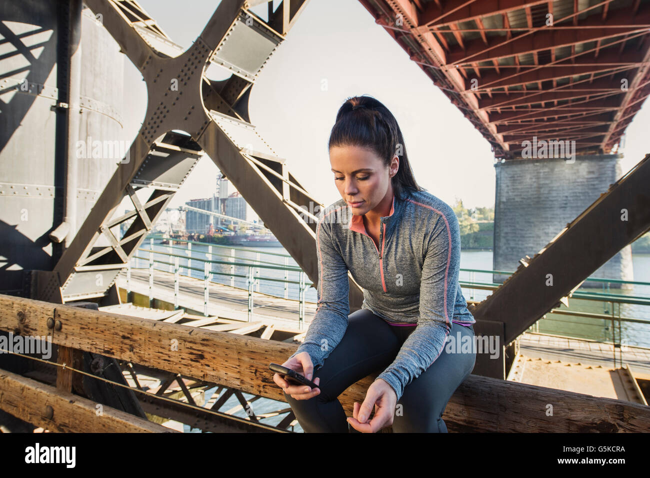 Sitting at bridge hi-res stock photography and images - Alamy