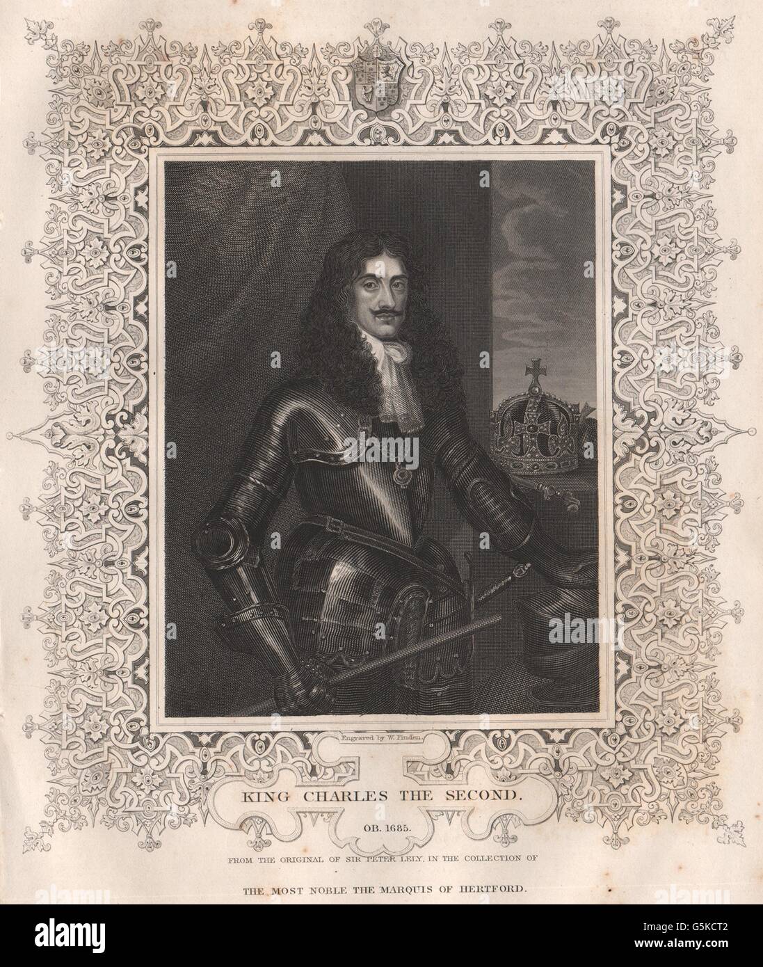 BRITISH HISTORY: King Charles the Second. TALLIS, antique print 1853 ...