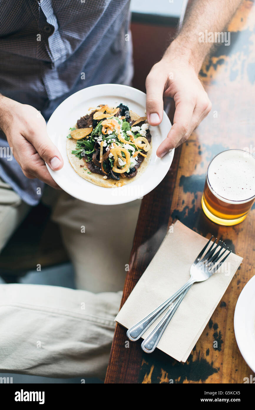 Man eating taco hi-res stock photography and images - Alamy