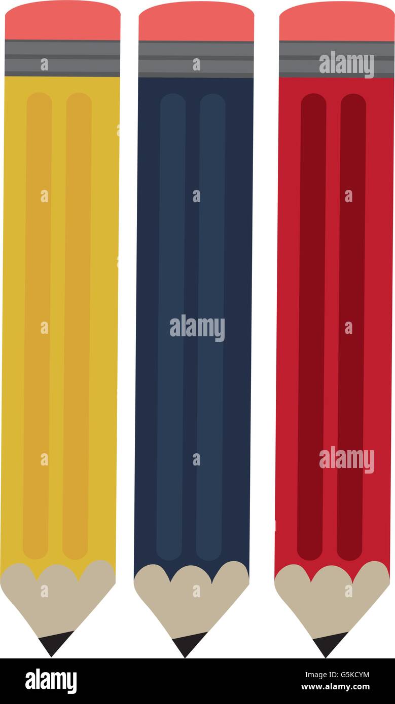 colored pencils icon Stock Vector Image & Art - Alamy