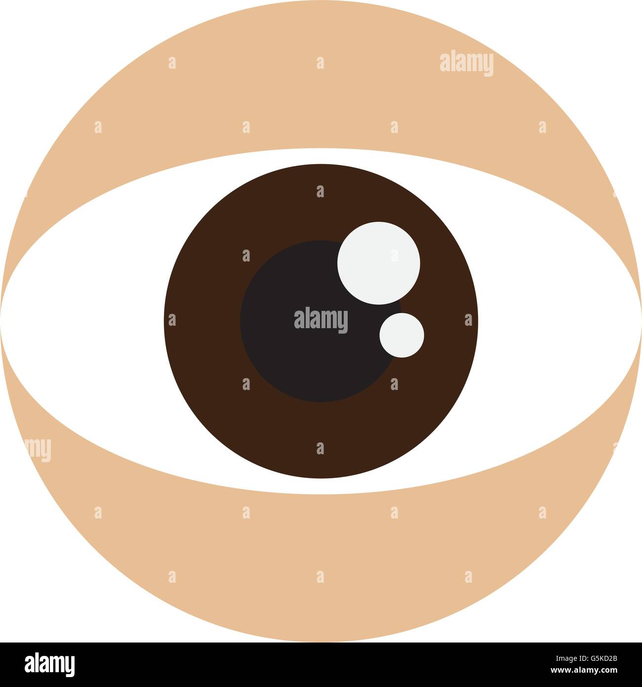 brown eye icon Stock Vector Image & Art - Alamy