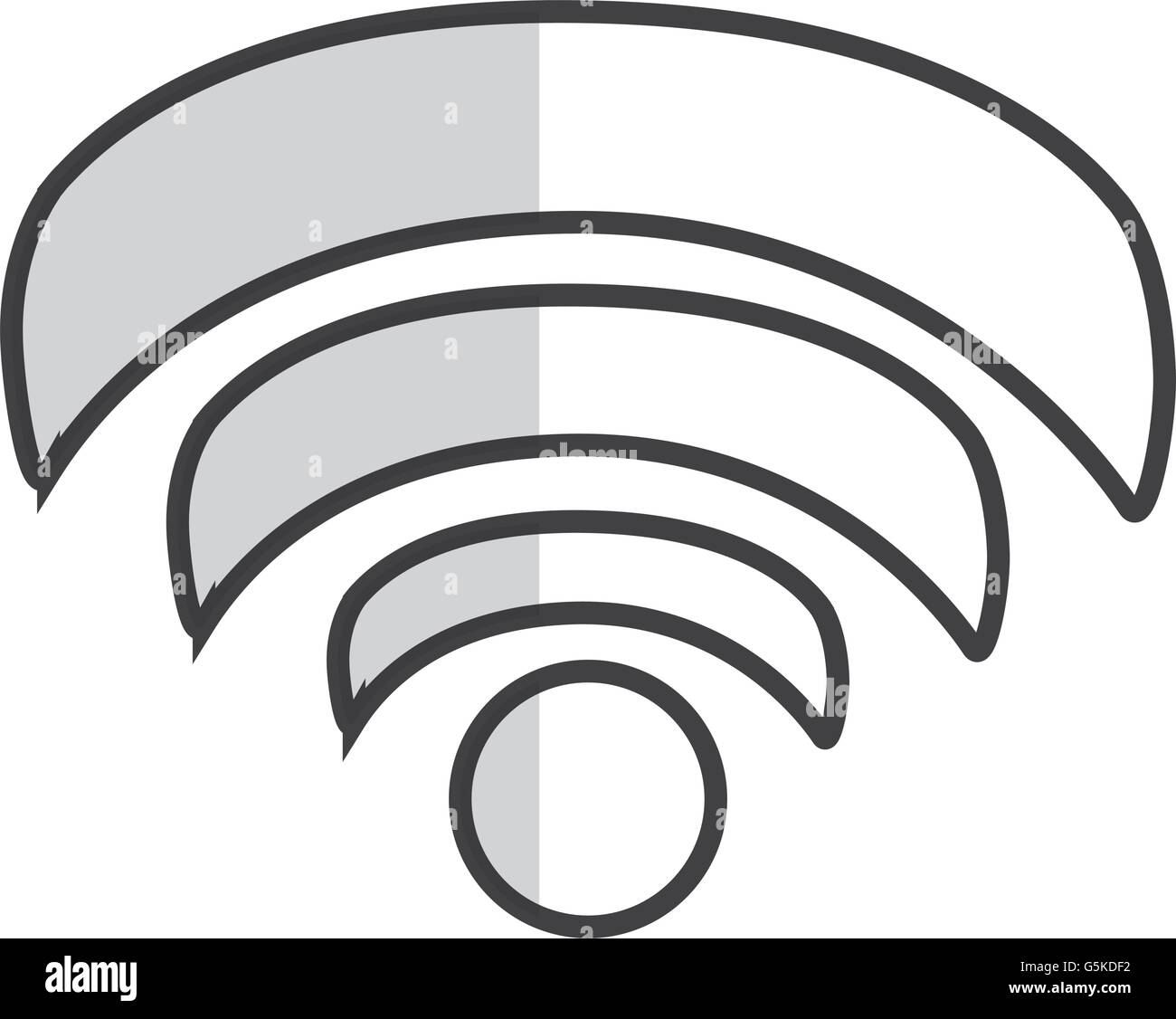 line wifi icon Stock Vector Image & Art - Alamy