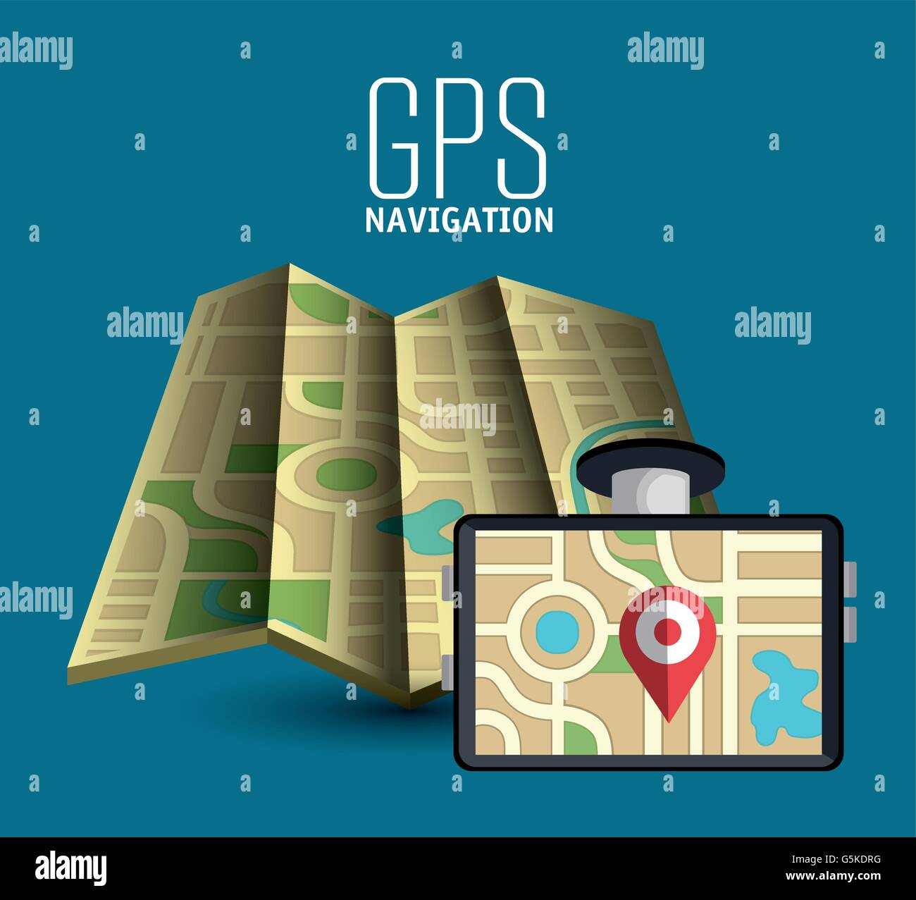 gps navigation design Stock Vector Image & Art - Alamy