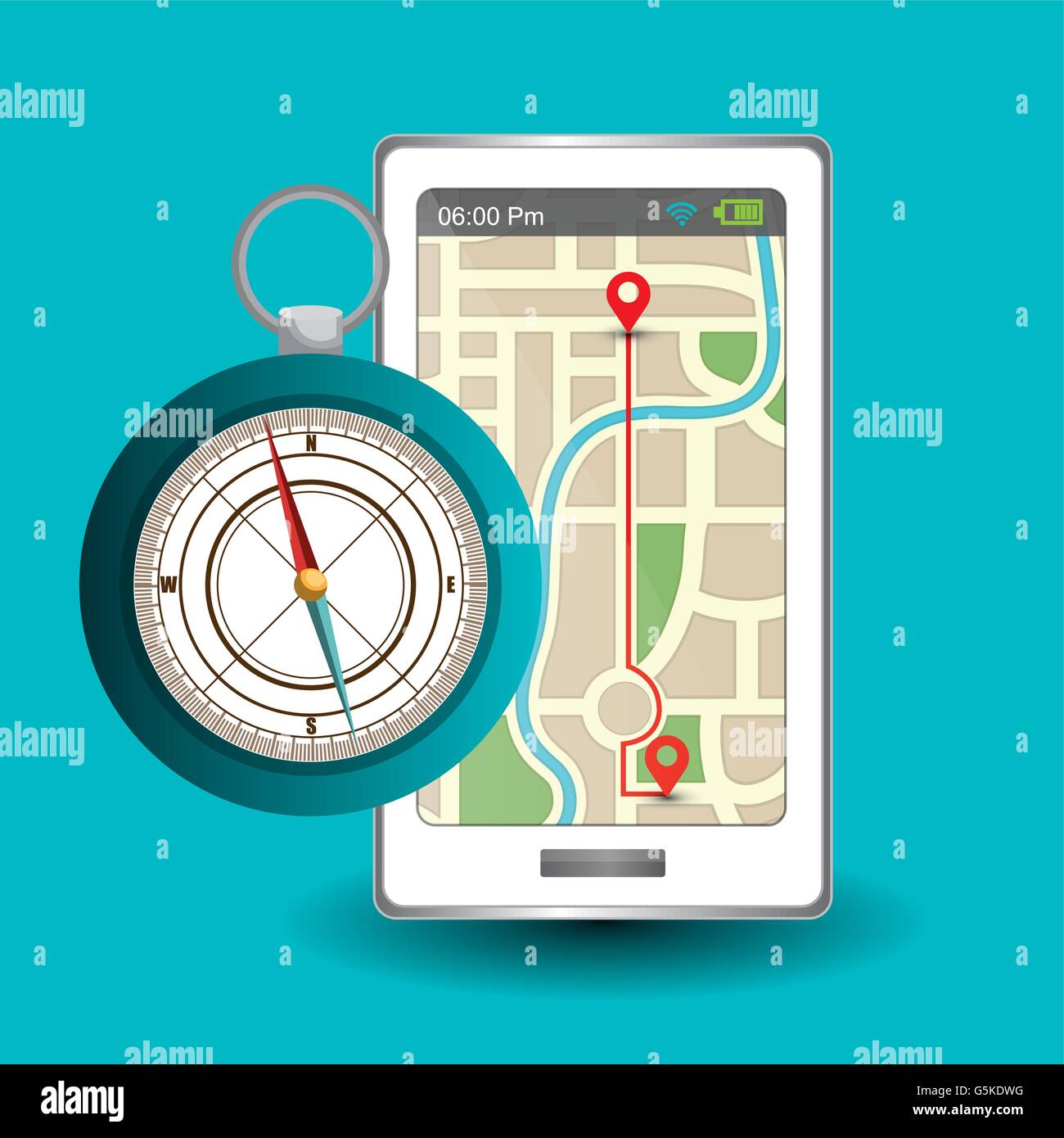 gps navigation design Stock Vector Image & Art - Alamy