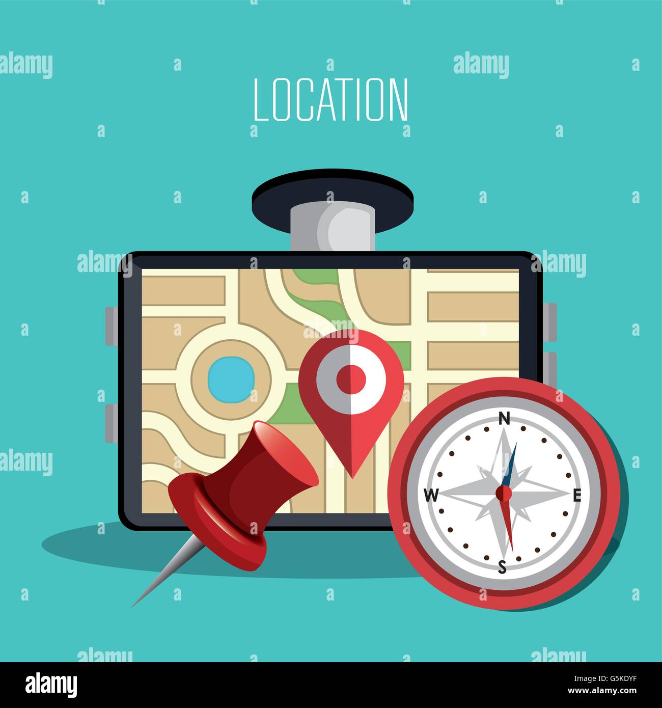 gps navigation design Stock Vector Image & Art - Alamy