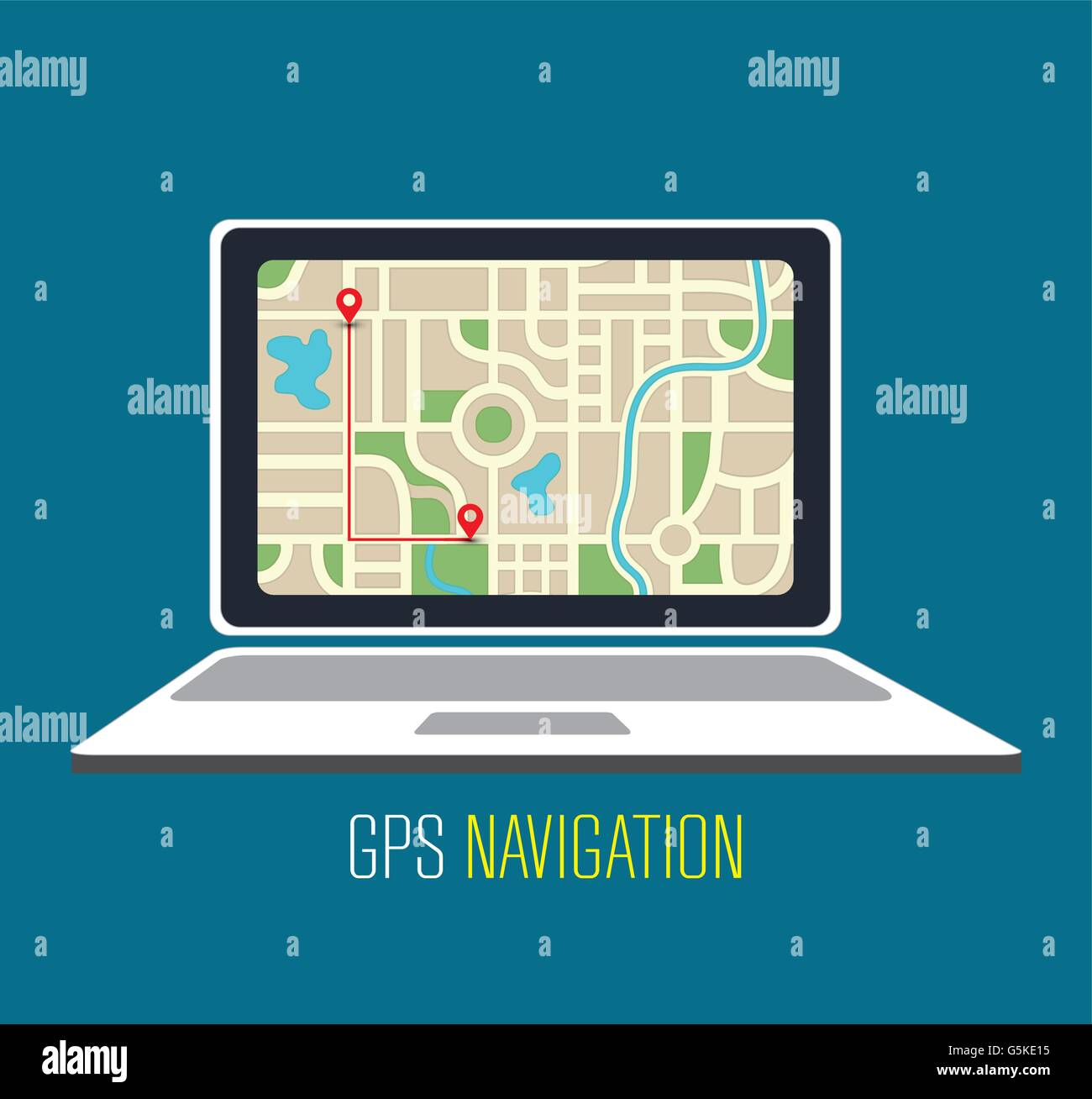 gps navigation design Stock Vector Image & Art - Alamy