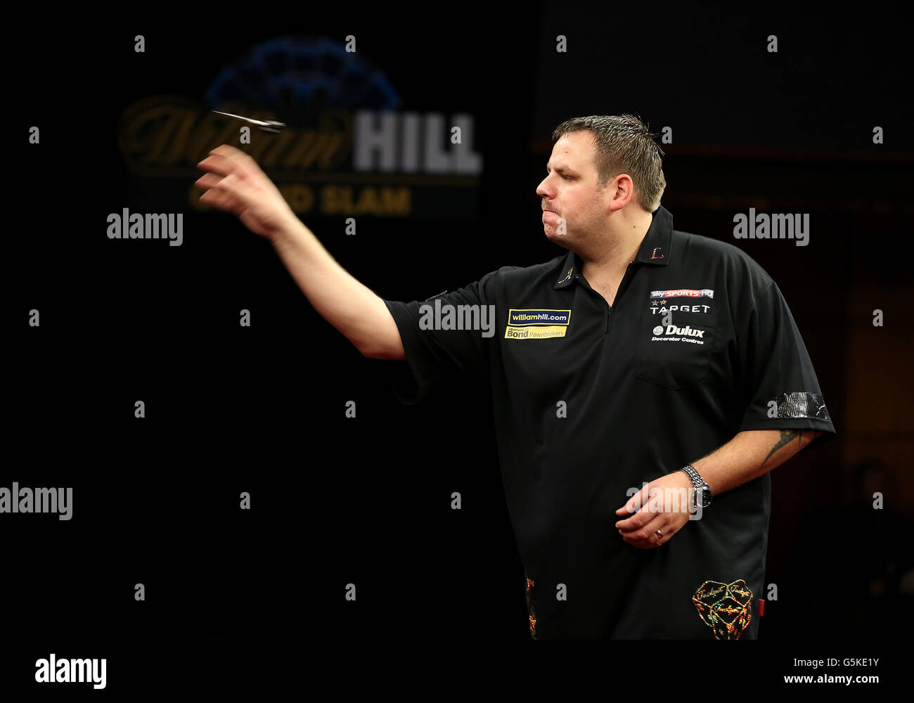 Darts - Grand Slam of Darts - Wolverhampton Civic Hall. Adrian Lewis ...