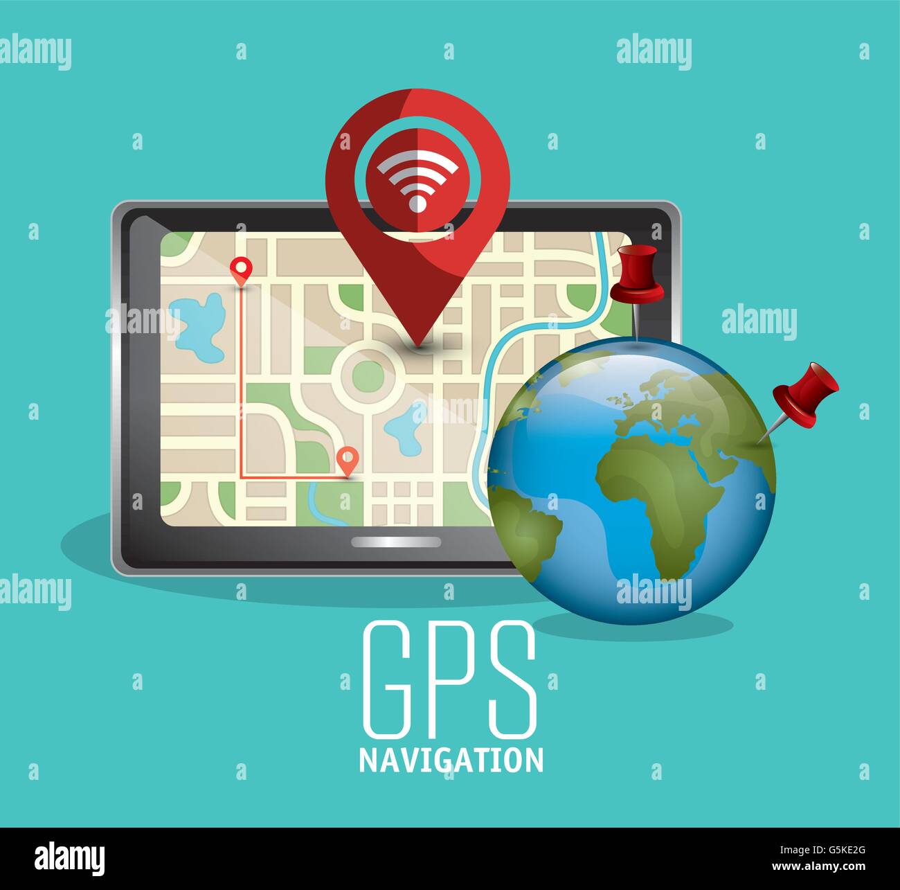 gps navigation design Stock Vector Image & Art - Alamy