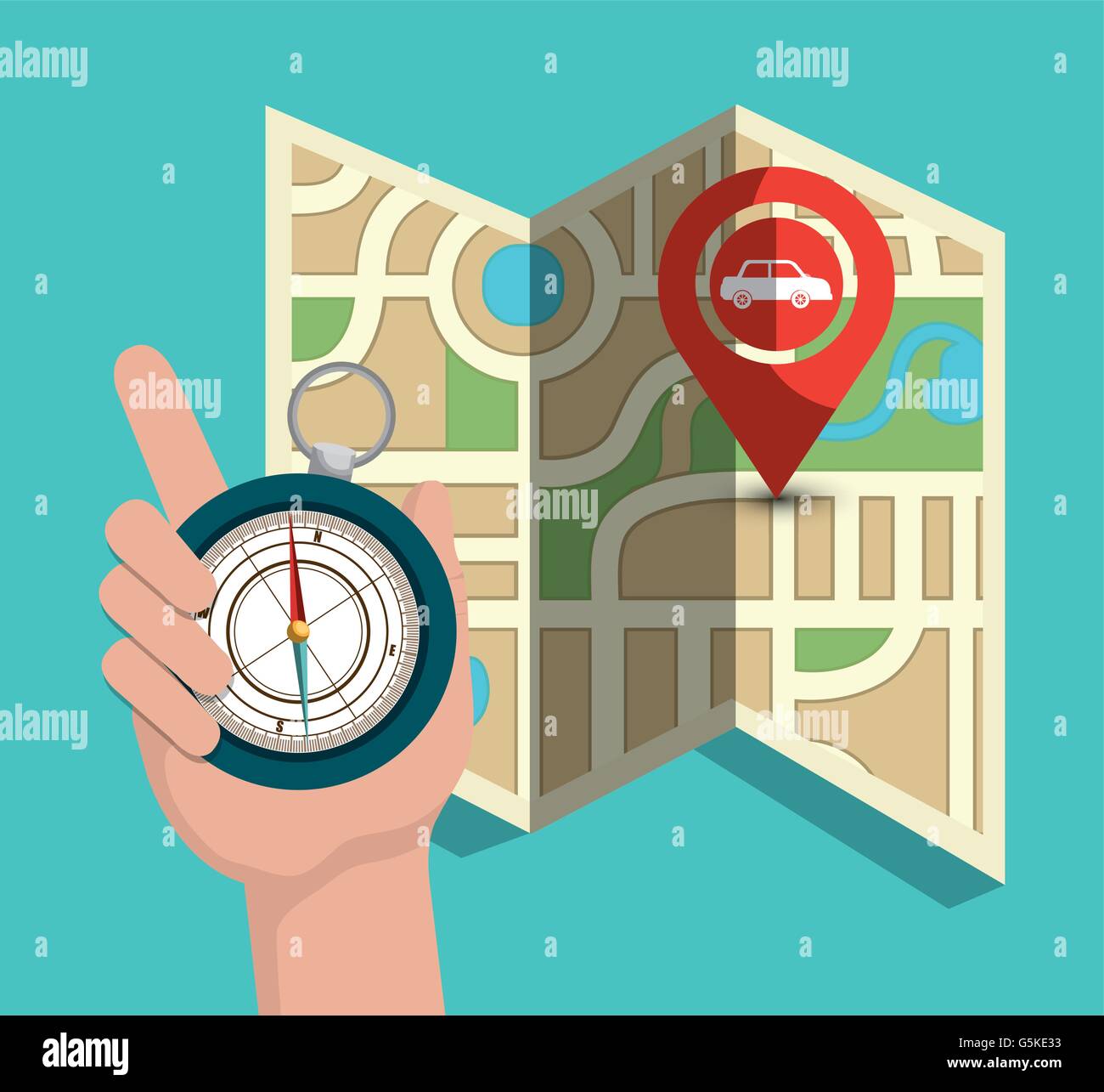 gps navigation design Stock Vector Image & Art - Alamy