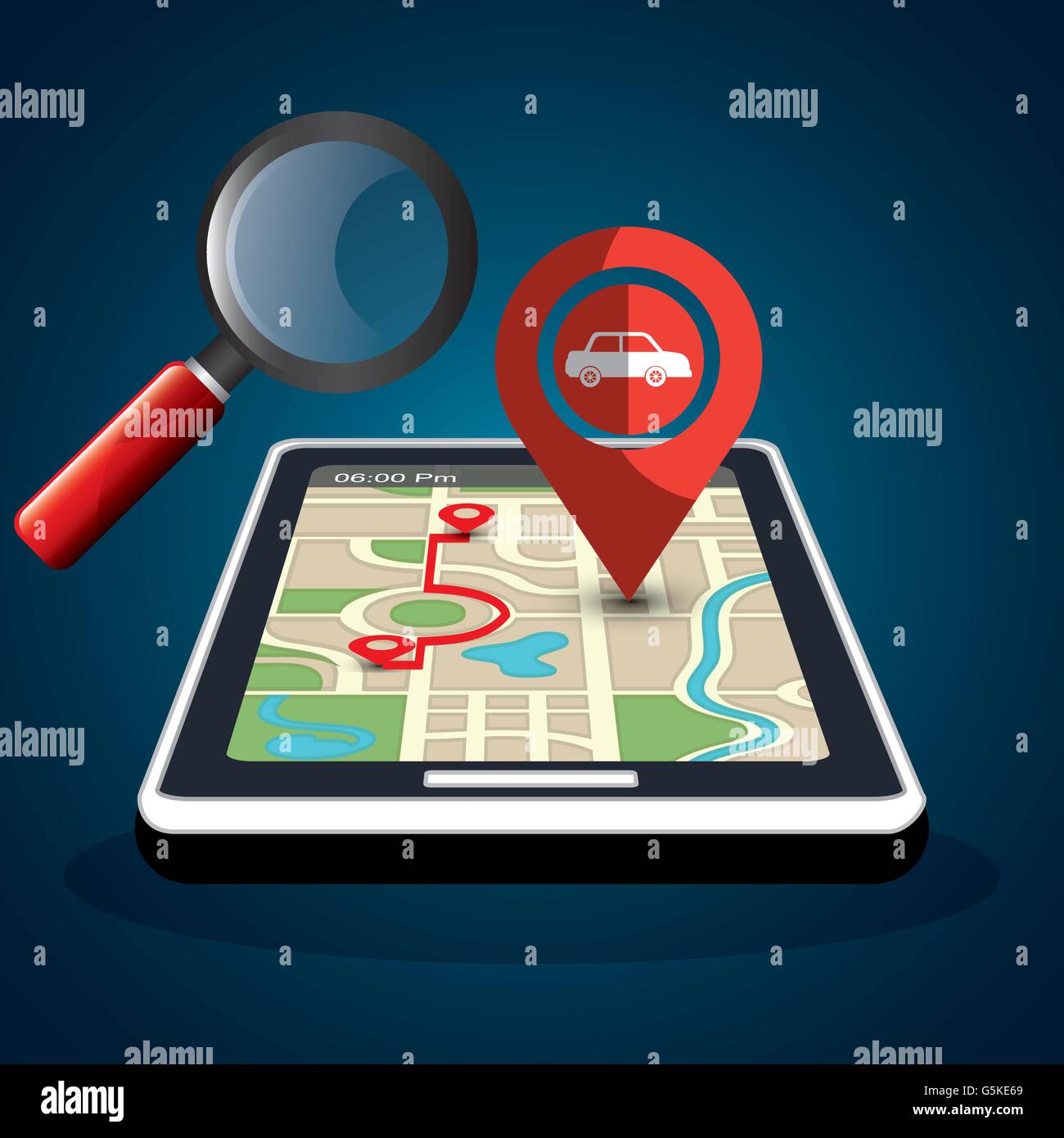 gps navigation design Stock Vector Image & Art - Alamy