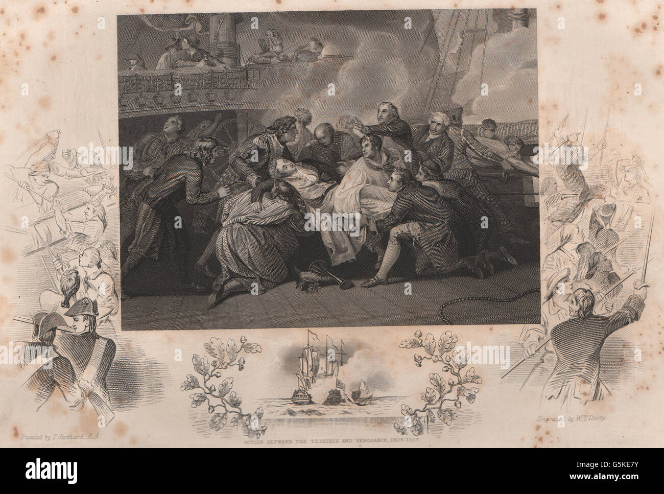 BATTLE OF THE SAINTES 1782: Lord Robert Manners' death. Dominique ...