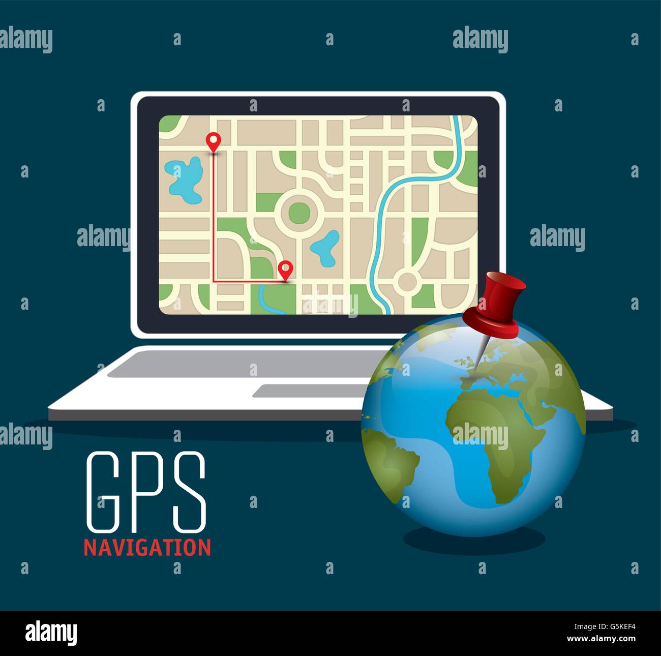 gps navigation design Stock Vector Image & Art - Alamy
