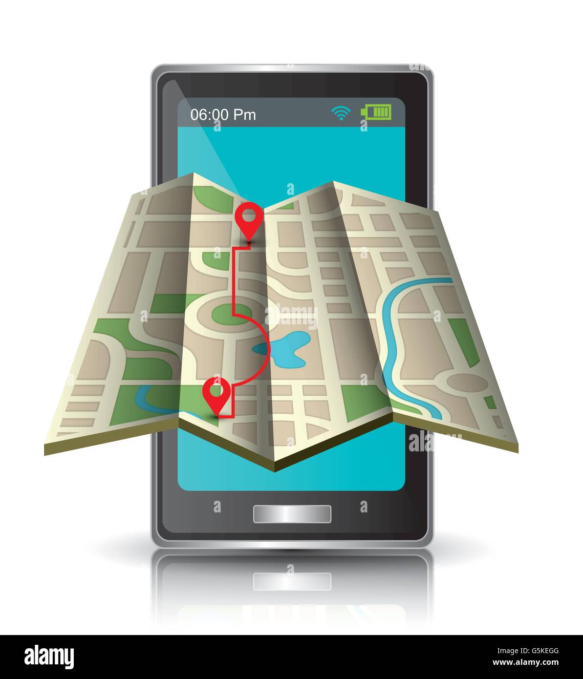 gps navigation design Stock Vector Image & Art - Alamy