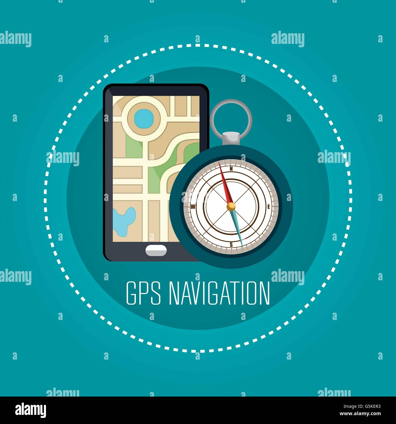 gps navigation design Stock Vector Image & Art - Alamy