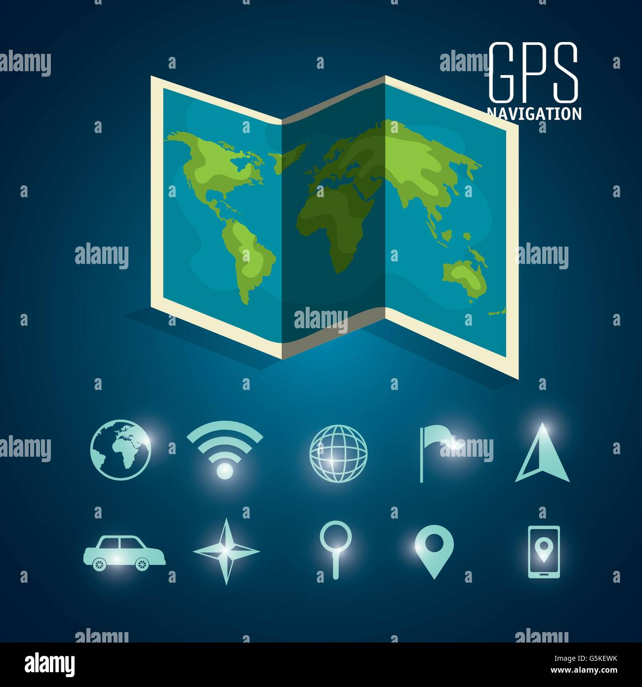 gps navigation design Stock Vector Image & Art - Alamy
