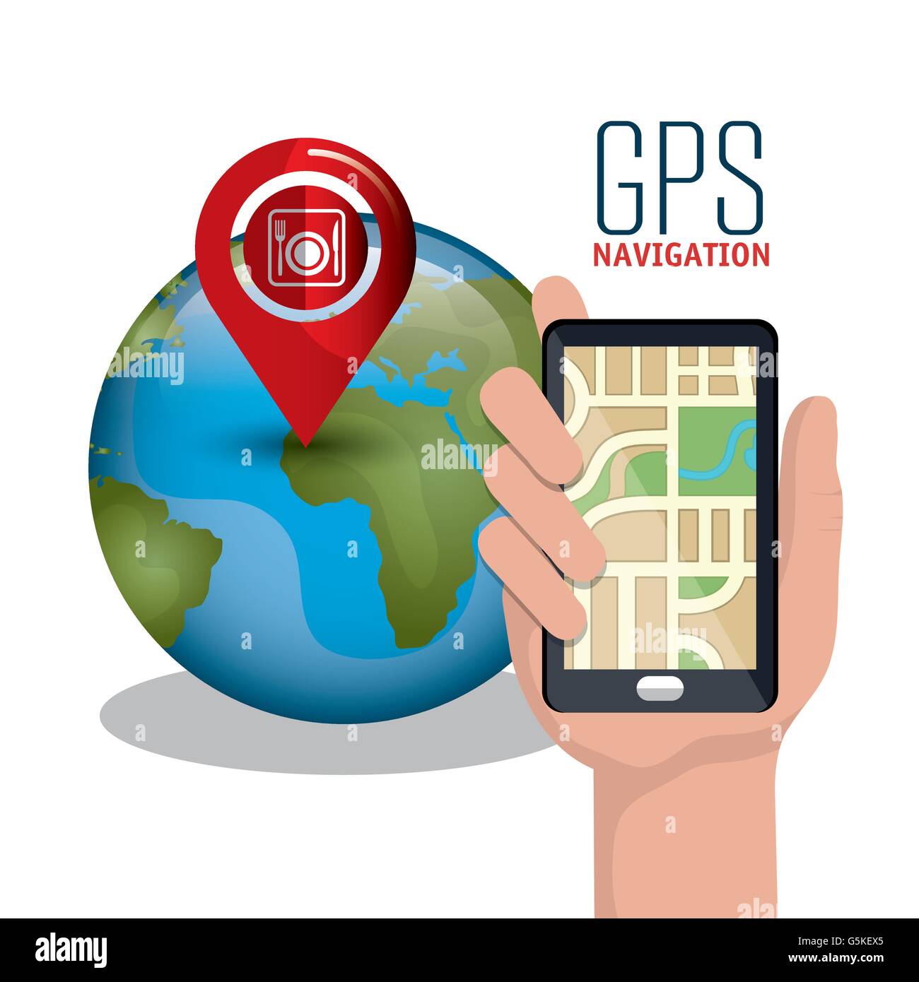 gps navigation design Stock Vector Image & Art - Alamy