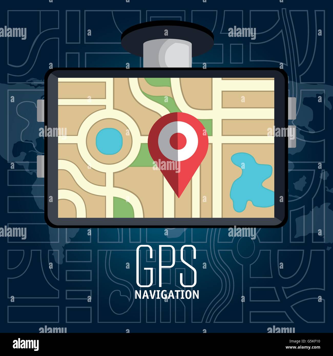 gps navigation design Stock Vector Image & Art - Alamy