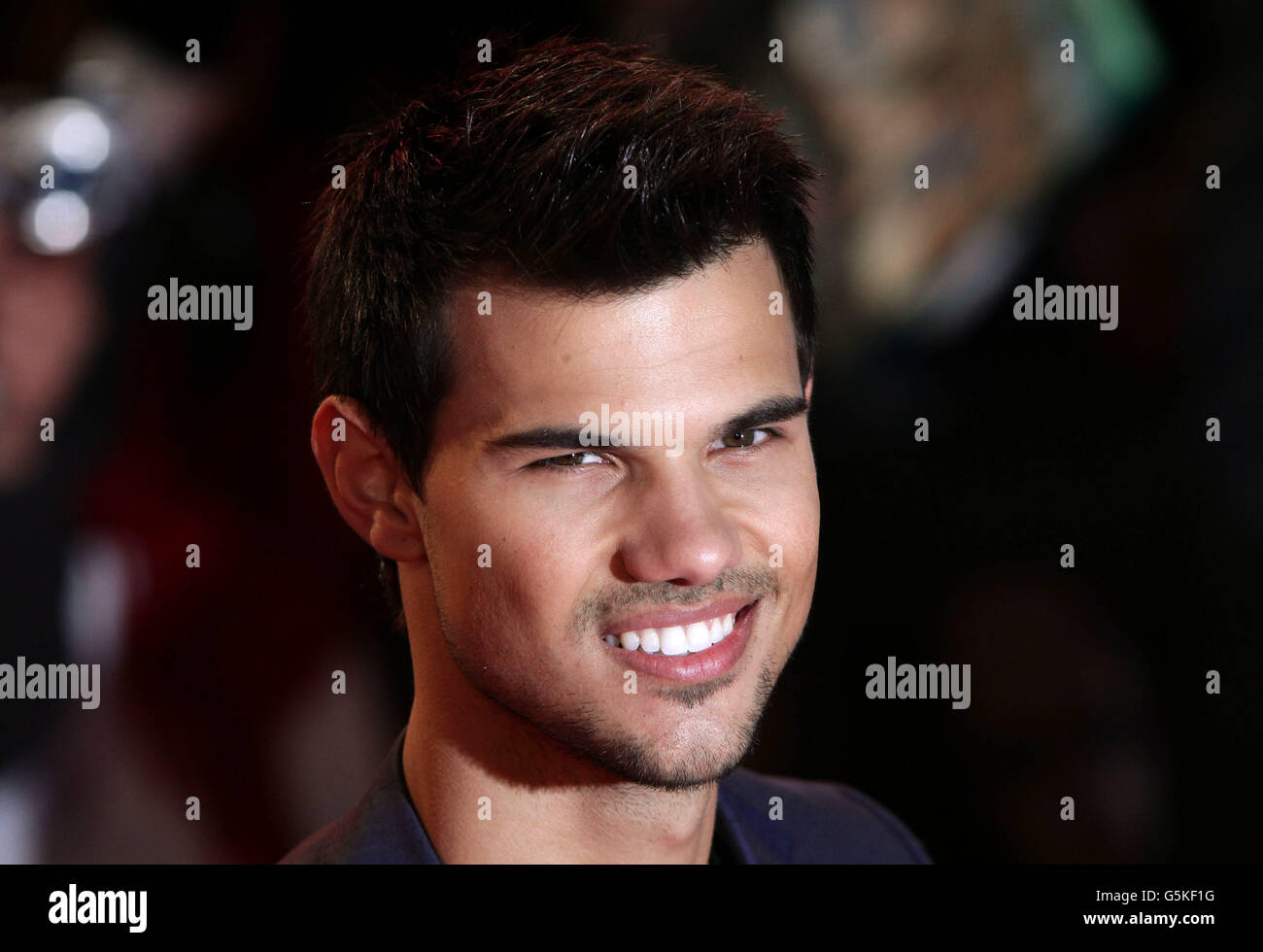 Taylor Lautner attending the UK film premiere of The Twilight Saga ...