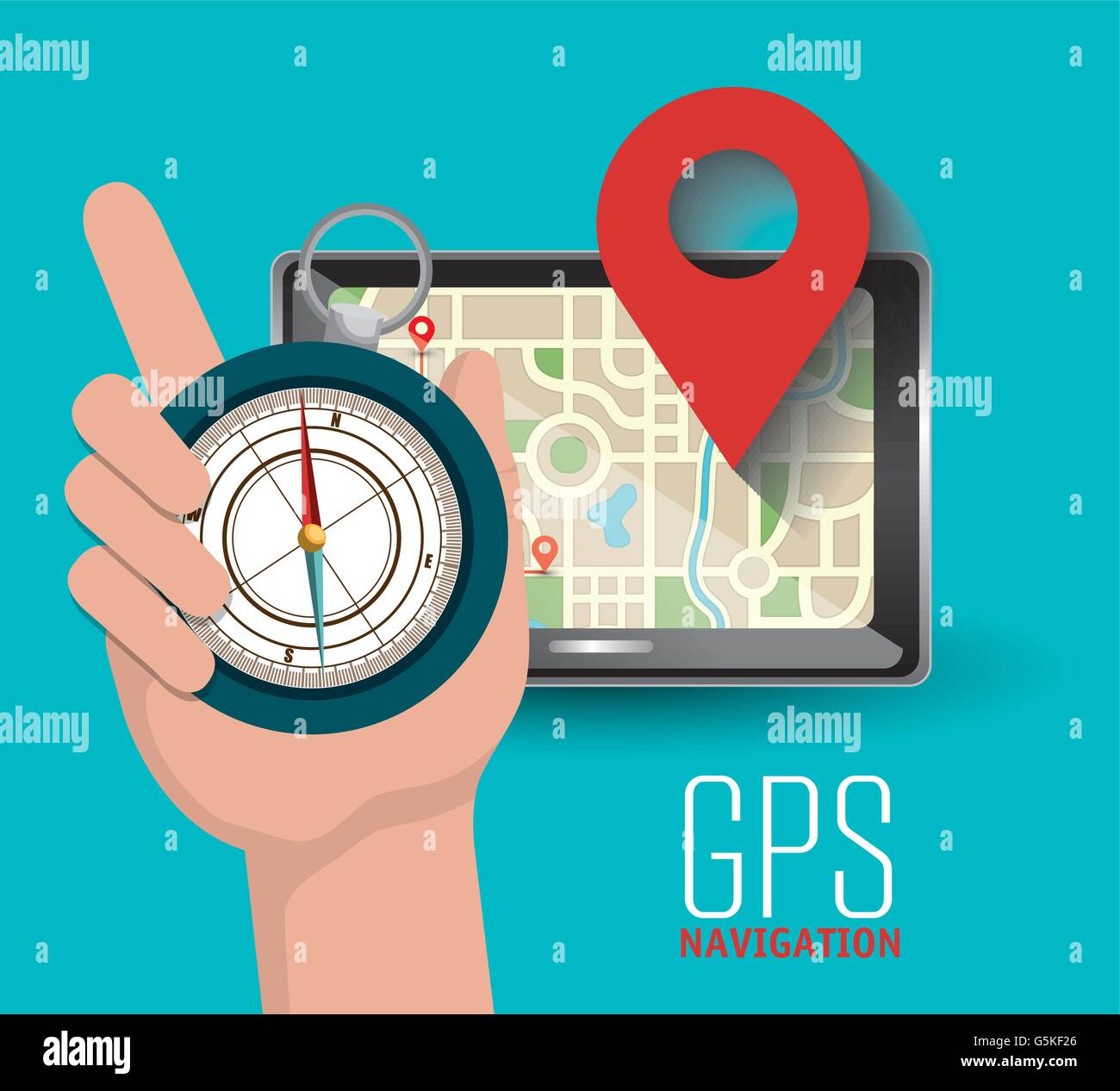 gps navigation design Stock Vector Image & Art - Alamy