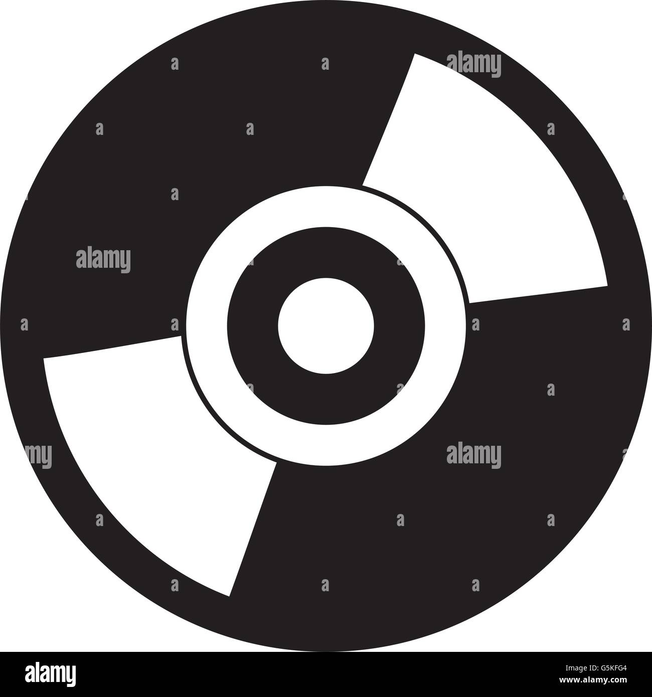 black and white cd Stock Vector Image & Art - Alamy